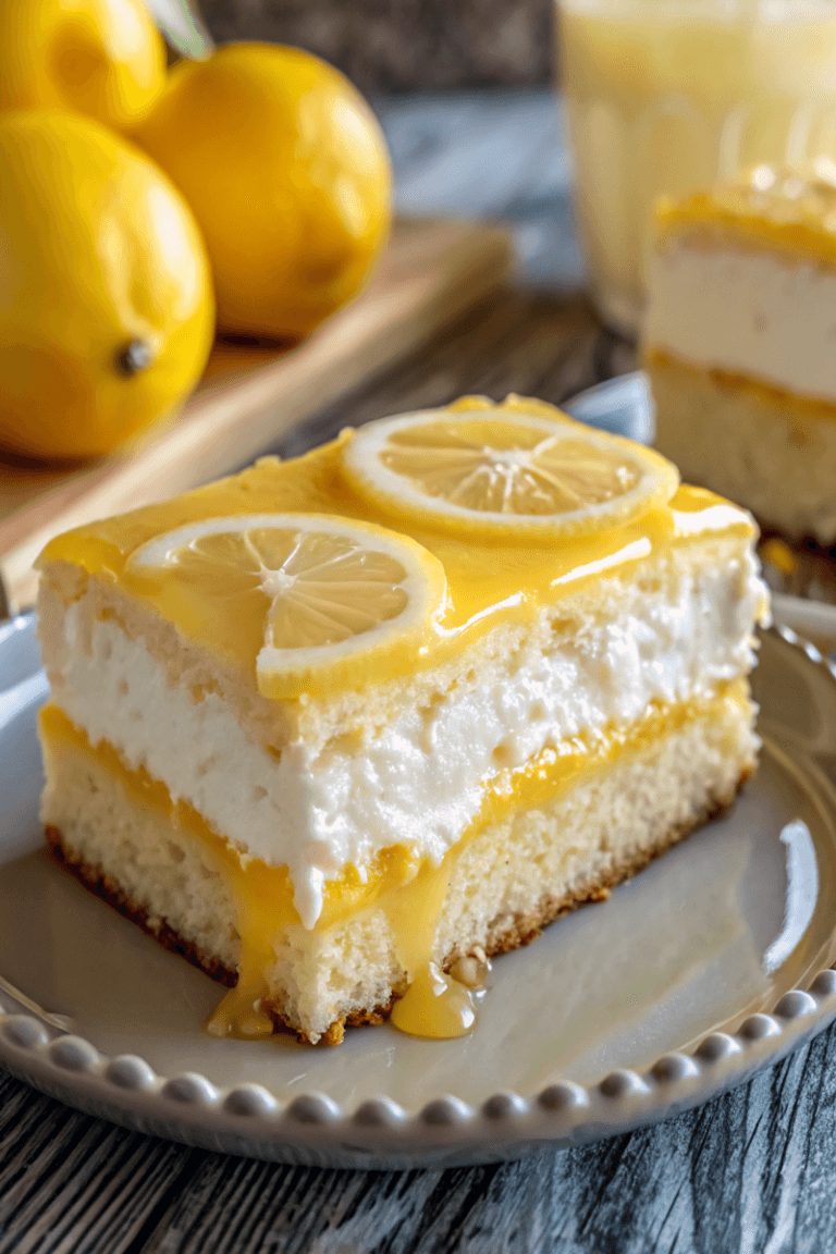 Lemon Condensed Milk Drizzle Cake – Moist, Irresistible